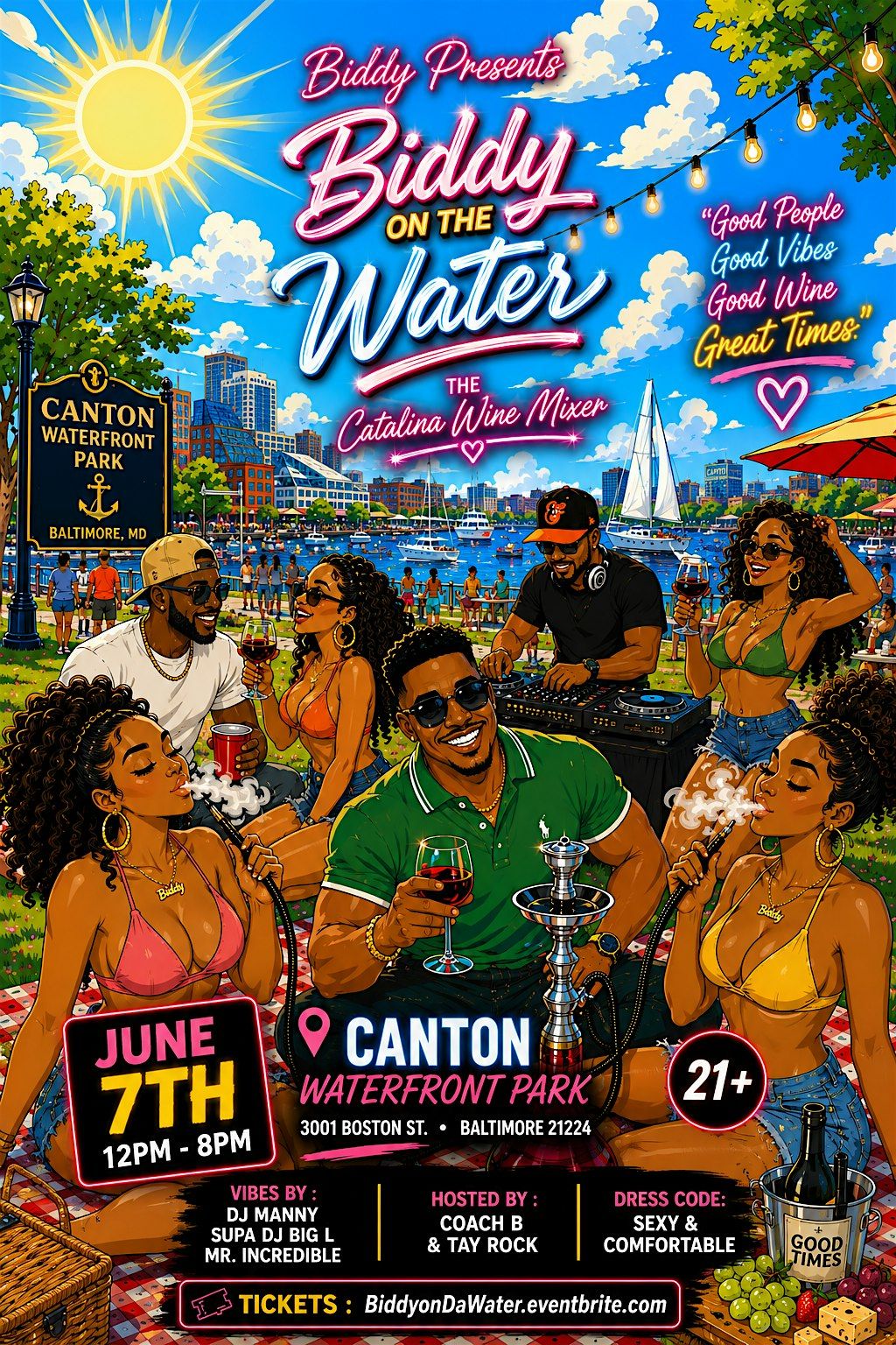 Biddy Presents : Biddy on Da Water RnB Festival, Canton Waterfront Park ...