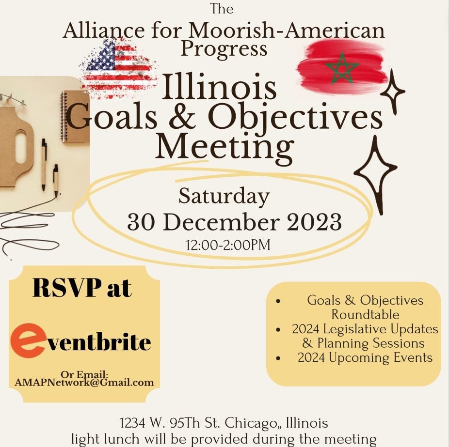 Illinois Goals & Objectives Meeting for Moorish-American Progress, 1234 ...