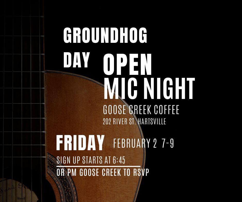 Open Mic Night, Goose Creek Coffee, Hartsville, 2 February 2024 ...