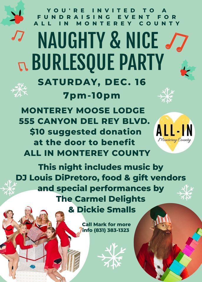 Naughty & Nice an Adult Night Out! Burlesque, Tequilla Tasting & More ...