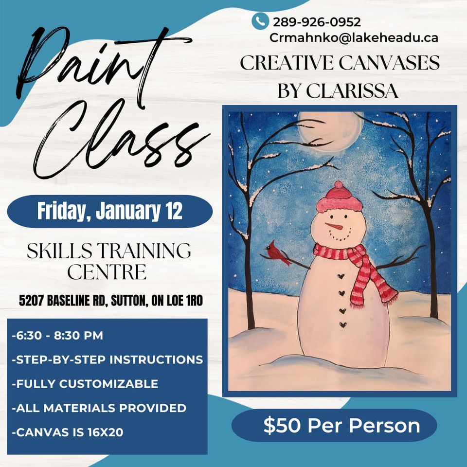 Winter Paint Night, Skills Training Centre, Bradford, January 12 2024 ...
