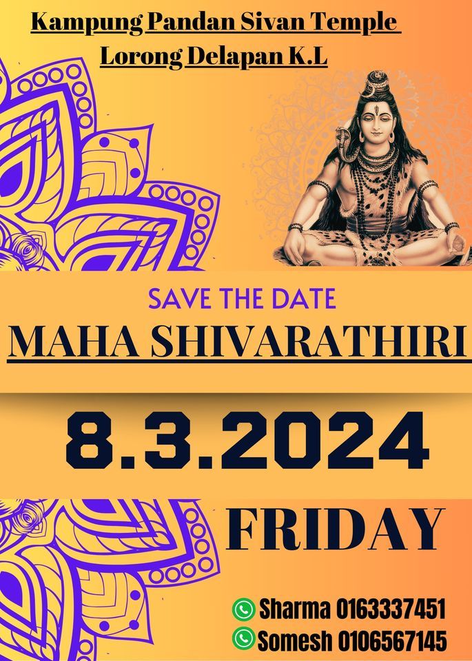 Maha Shivarathiri , Kuil sri Muneeswarar Kampung Pandan Lorong Delapan ...