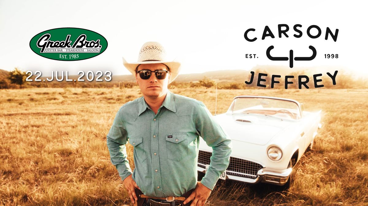 Carson Jeffrey, The Basement East, Nashville, 20 May to 30 May ...