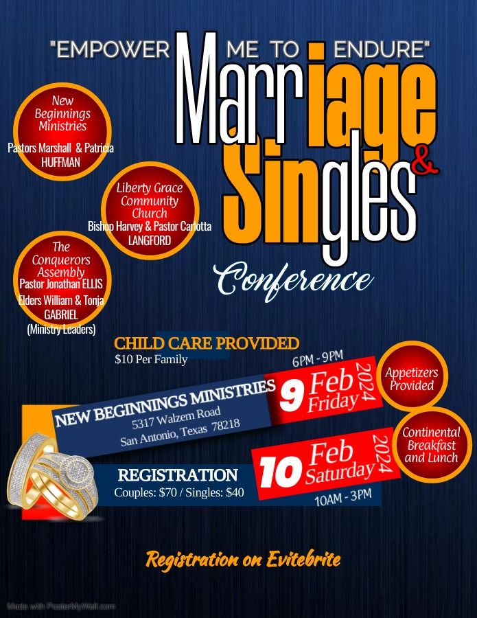 Marriage & Singles Conference, 5317 Walzem Rd, San Antonio, TX 78218 ...