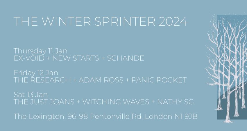 Winter Sprinter 2024, The Lexington, London, 11 January to 13 January ...