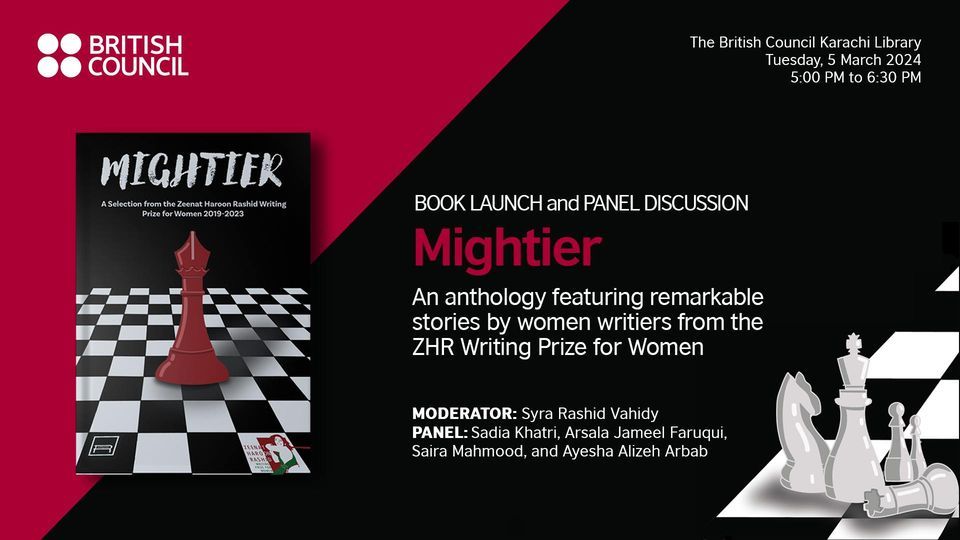 Mightier: Book Launch and Panel Discussion , British Council Karachi, 5 ...