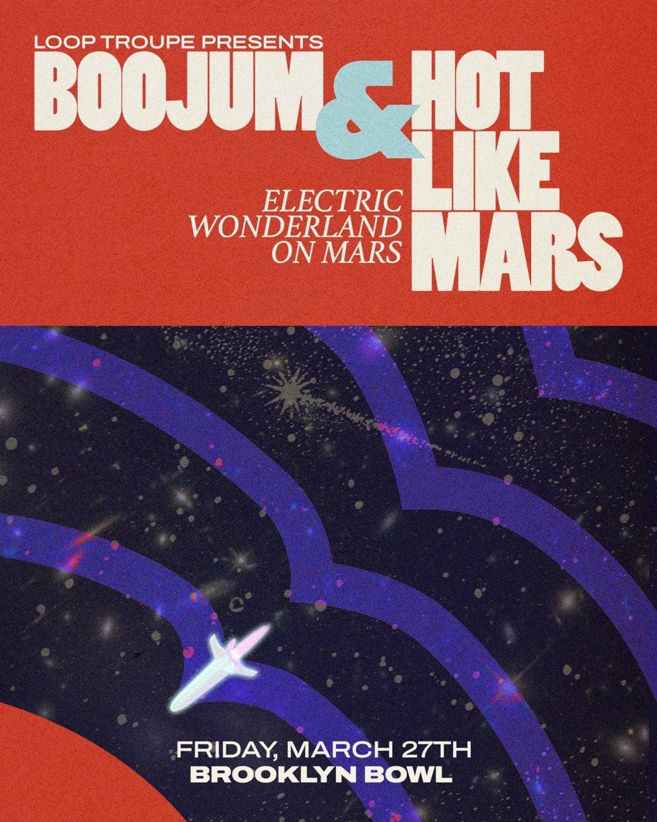Boojum & Hot Like Mars, Brooklyn Bowl - NY, 26 March 2026 | AllEvents