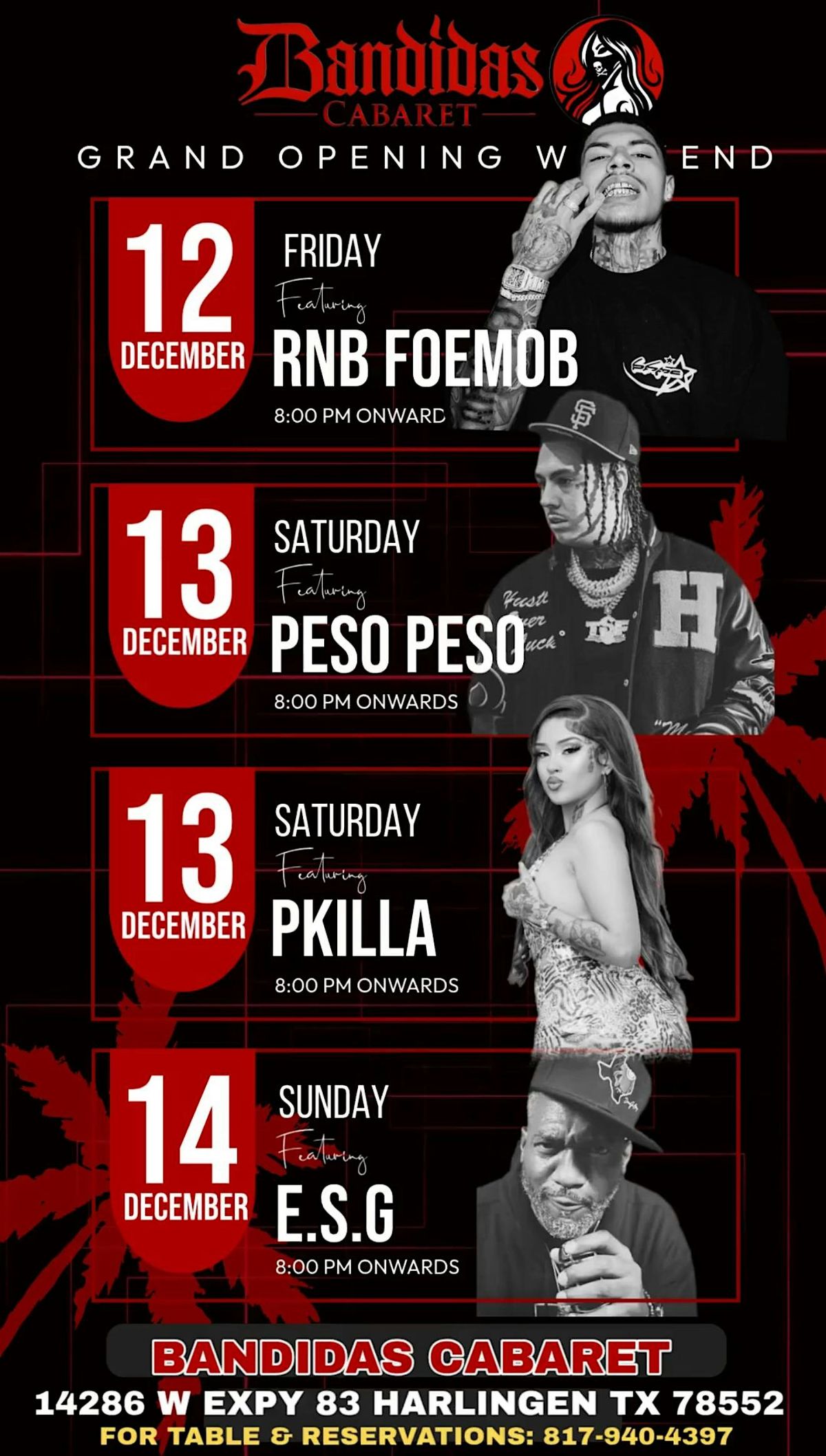 Bandidas Cabaret Harlingen - GRAND OPENING WEEKEND - DEC 12, 13, 14 ...