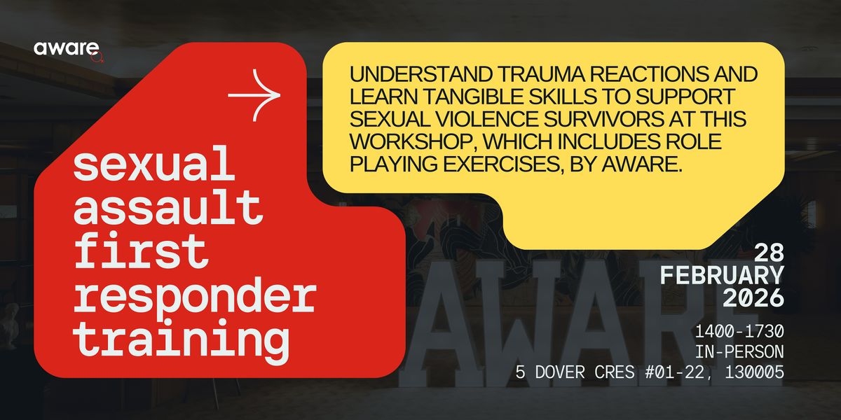 28 February 2026: Sexual Assault First Responder Training, Aware Centre ...