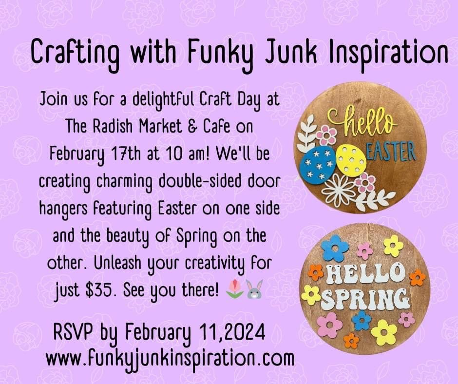 Spring into Crafting with Funky Junk Inspiration, 115 W. Sycamore Street, Kokomo, IN, 17 February