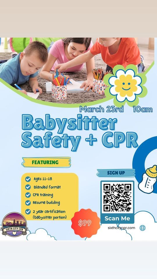 Babysitter Safety + CPR, 10683 Ravenna Road, Unit 2, Twinsburg, OH, 23 March 2024 | AllEvents.in