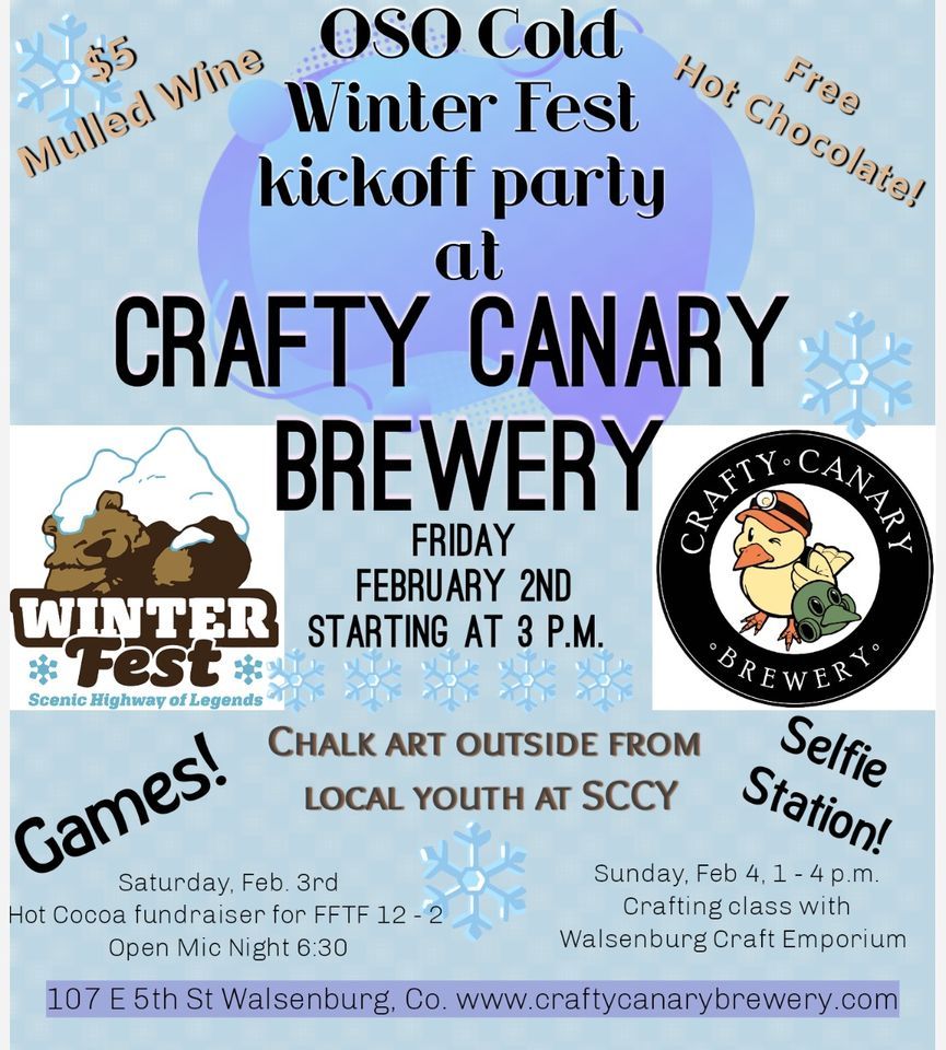 OSO Cold Kick-off Party at Crafty Canary, Crafty Canary Brewery ...