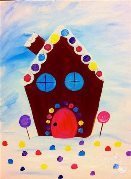 Gumdrop Gingerbread House, Painting with a Twist (Lake City, FL), 22 ...