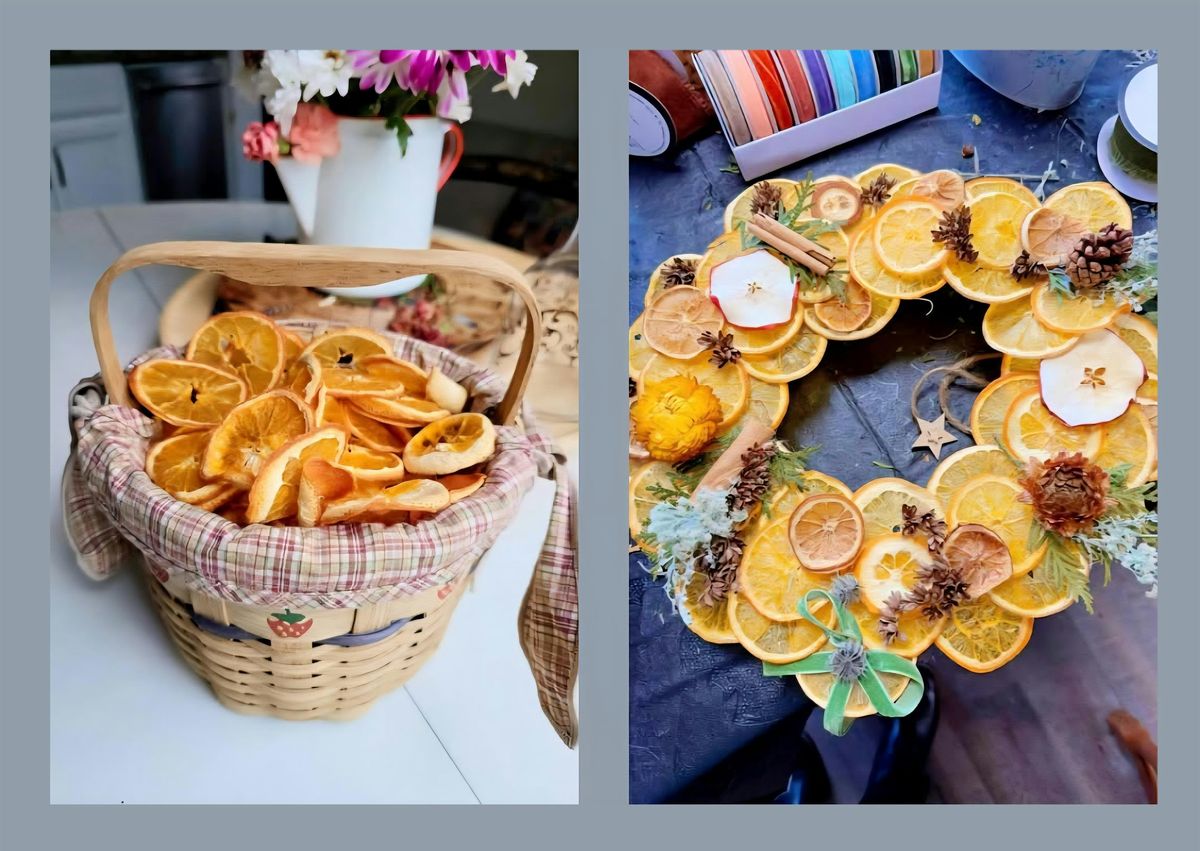 Make a orange wreath at the Bloomin Cottage, The Bloomin Cottage ...