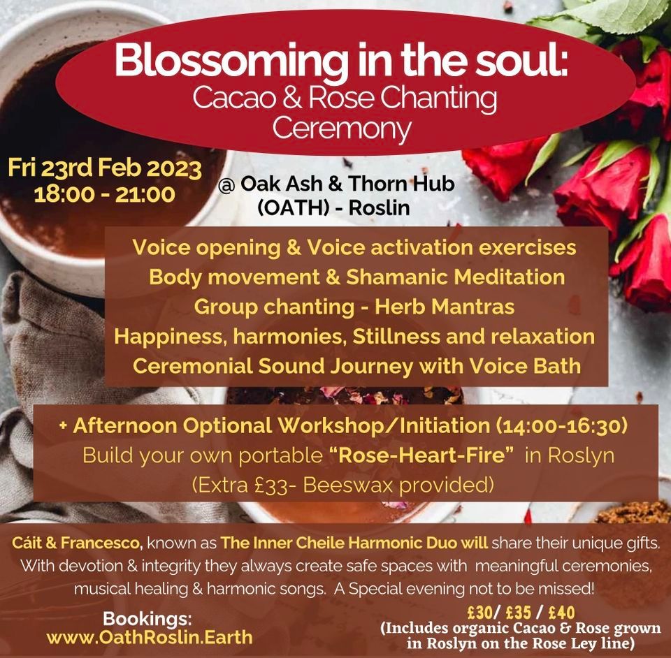 Hawthorn Heart-Rose Ceremony, roslin, OATH Hub, Penicuik, 23 February ...