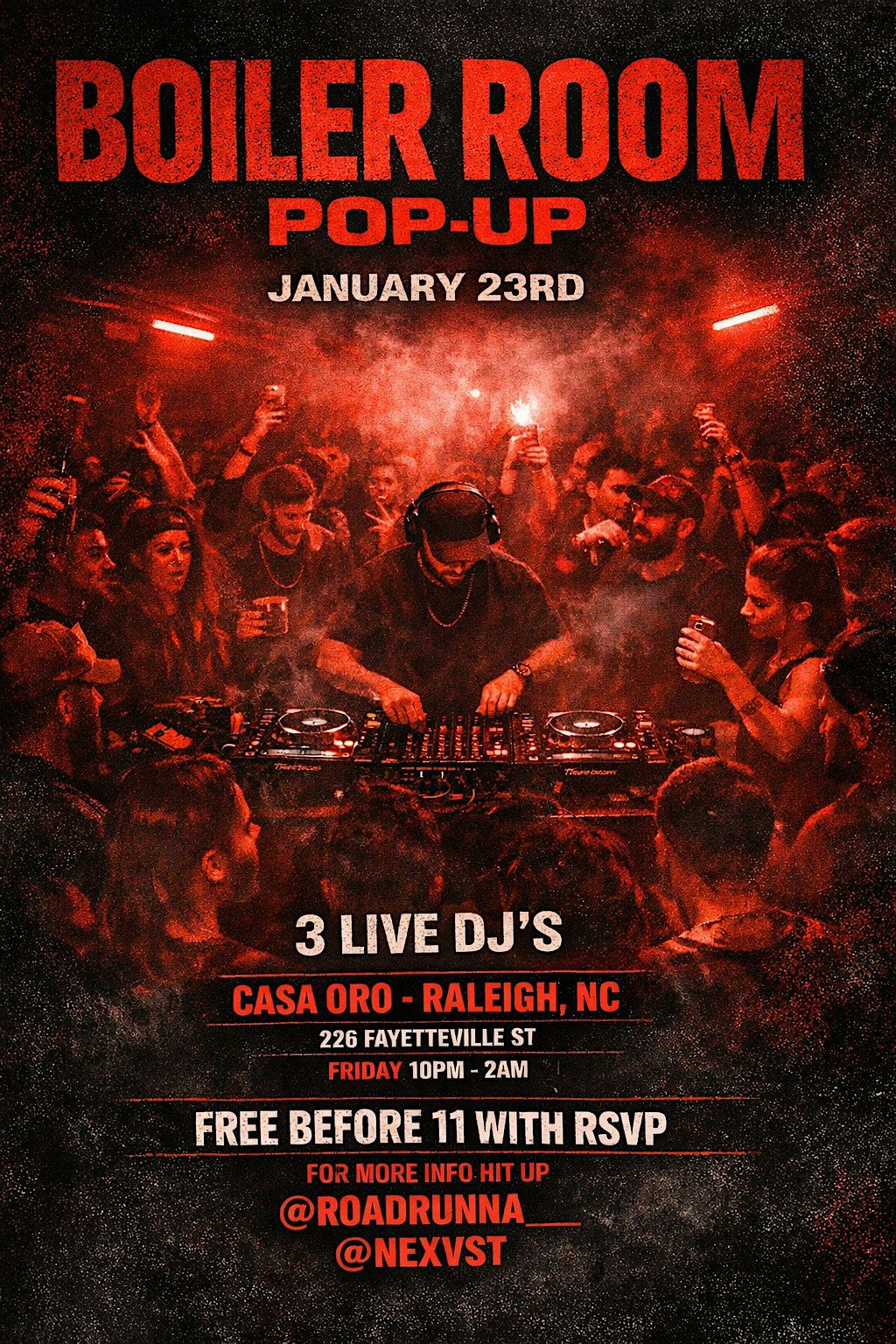 Boiler room pop up, Casa oro, Raleigh, 23 January to 24 January | AllEvents