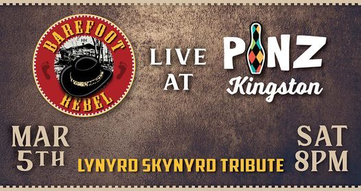 Barefoot Rebel At Pinz Kingston, Pinz Entertainment (Kingston, MA), March 5 2022 | AllEvents.in