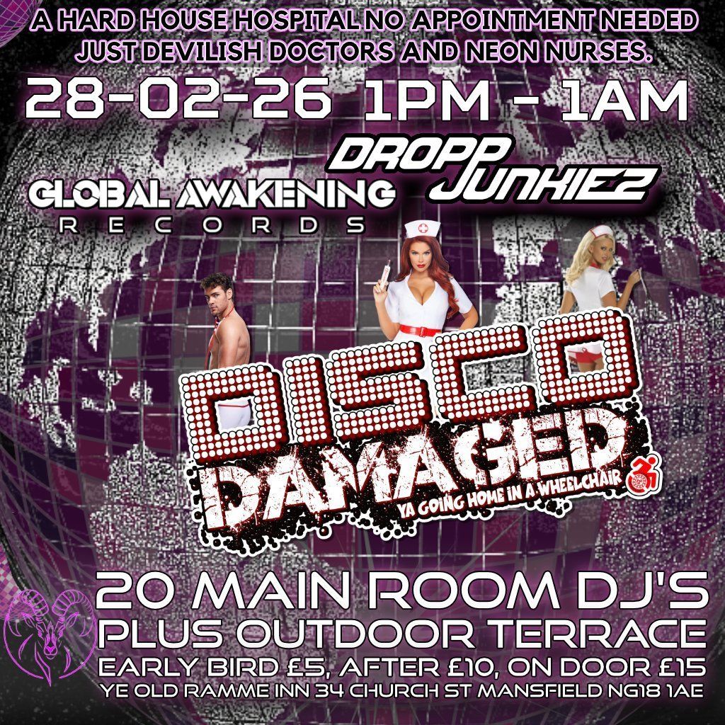 Disco Damaged - Dropp Junkiez & Global Awakening Records, Ye Olde Ramme ...