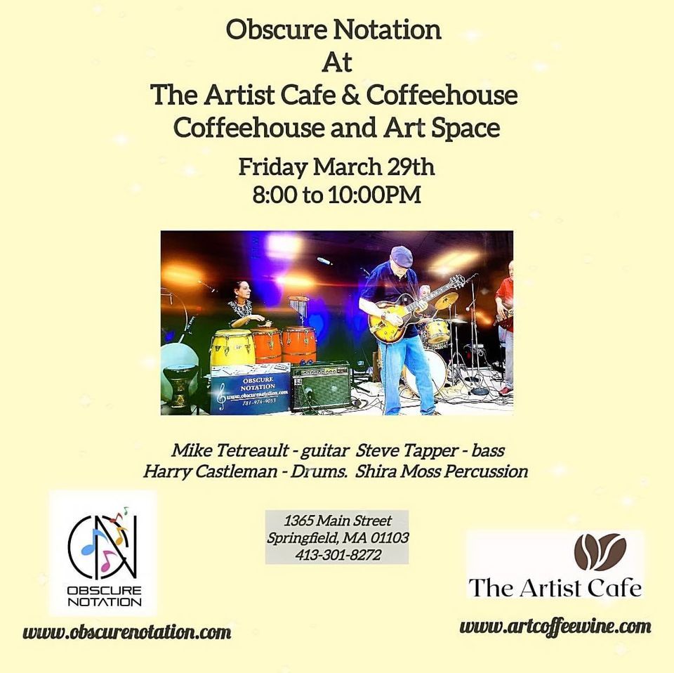 Live Band: An Evening of Spring Jazz ?, The Artist Cafe, Springfield ...