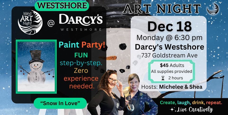 FINAL Art Night for 2023 at Darcys with Michele and Shea !, 777 ...