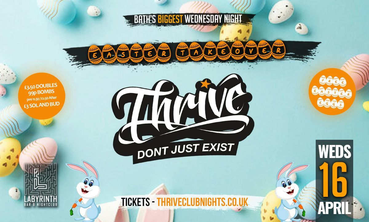 Thrive Wednesdays at Labs | 🐣🐰 EASTER PARTY 🐰🐣, Labyrinth Bar ...