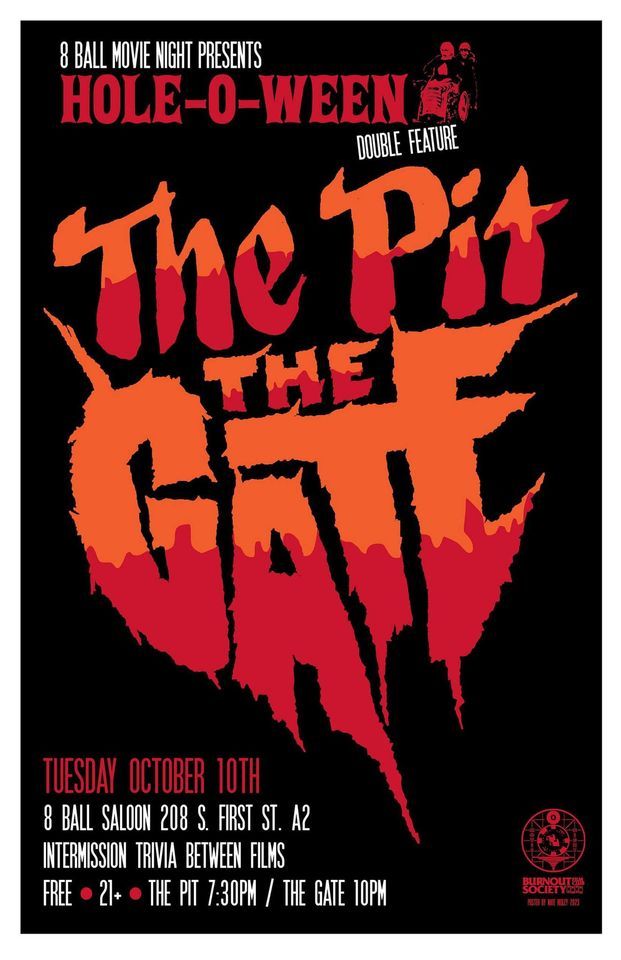 8 Ball Movie Night: HOLE-O-WEEN movie night, The Blind Pig A2, Ann ...
