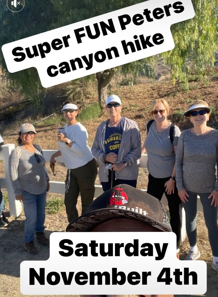 Super FUN Peters canyon hike , Orange Foothills, 4 November 2023 ...
