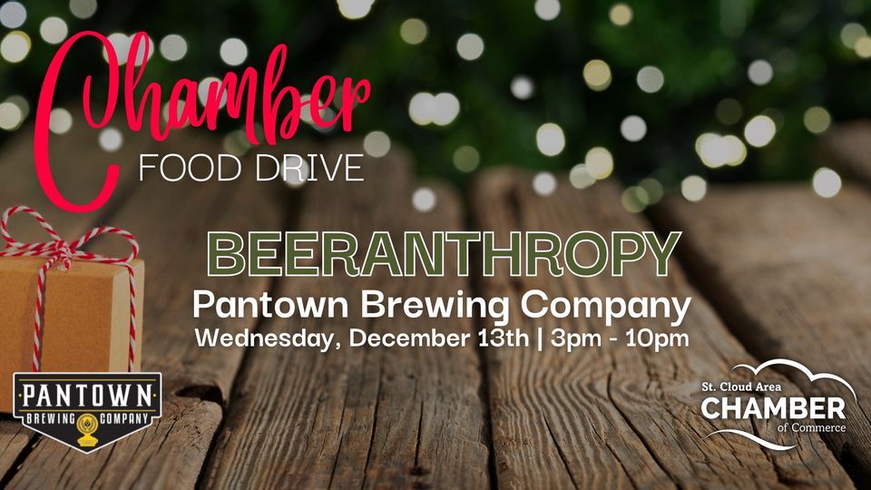 Chamber Food Drive Fundraiser: Beeranthropy, Pantown Brewing Company ...