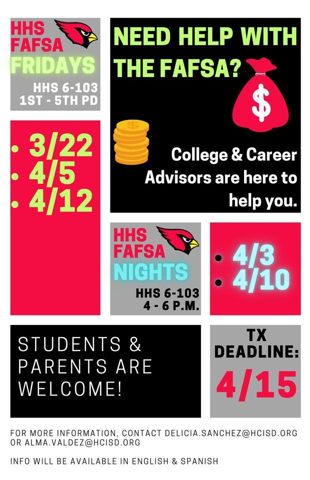 HHS Financial Aid Night, 1201 Marshall Ave, Harlingen, TX, United ...