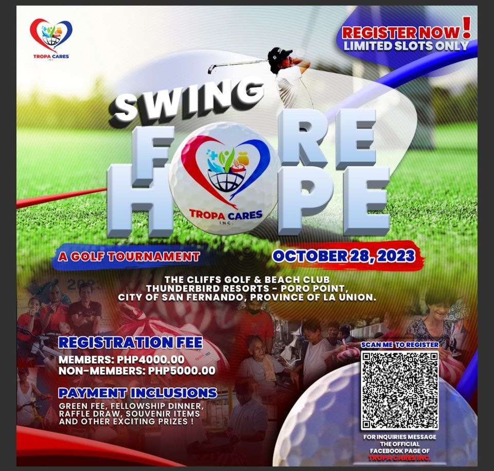 Swing for Hope Golf Tournament, Thunderbird Resorts, Poro Point, San ...