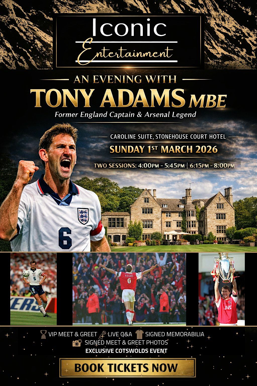 An Evening with Tony Adams MBE - Iconic Entertainment Launch Event ...
