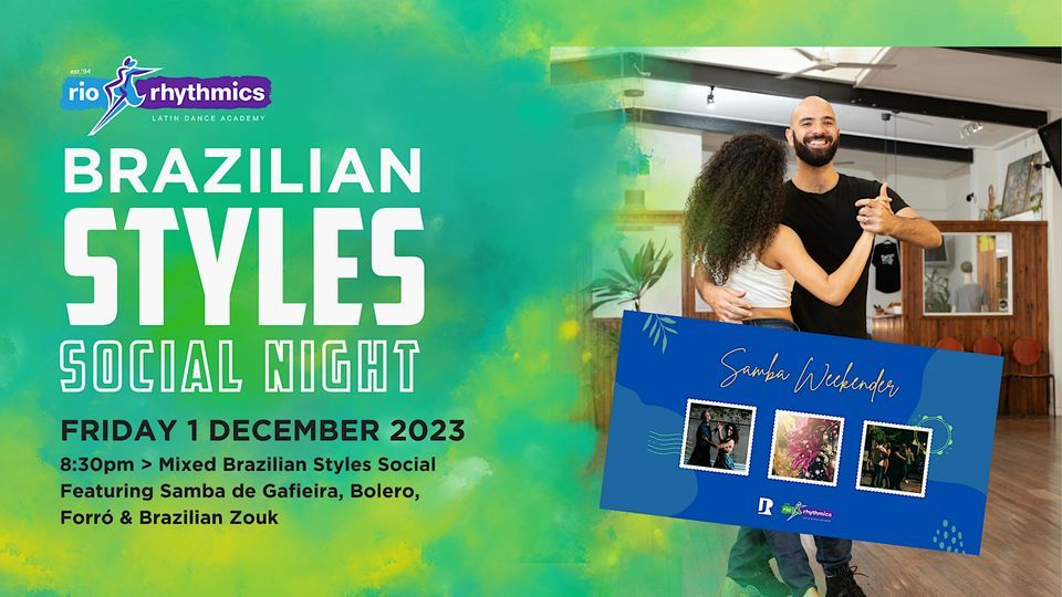 Friday Night Mixed Brazilian Styles Social // Samba, Bolero, Forro ...