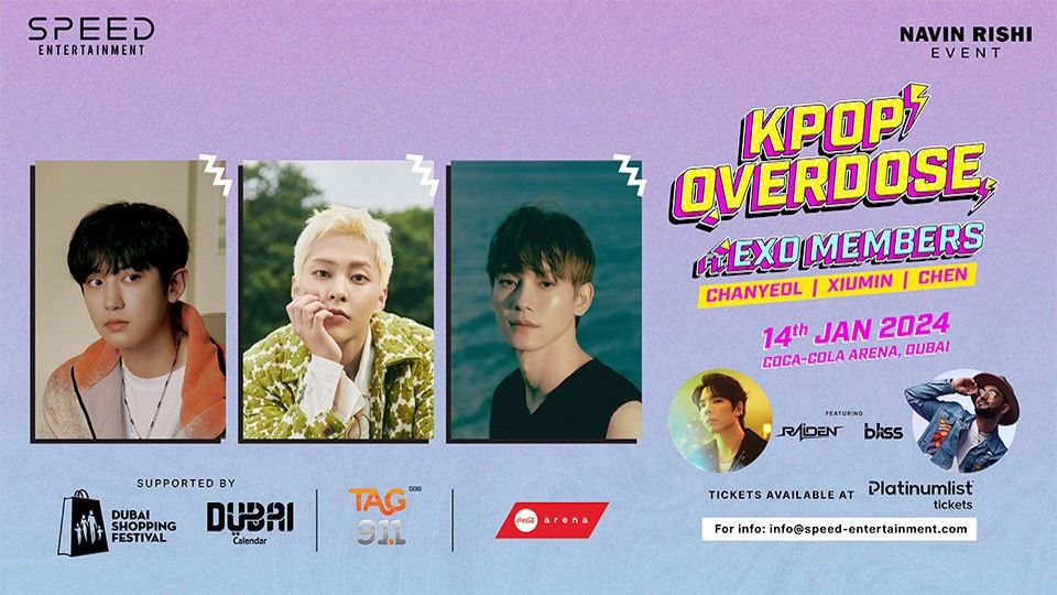 Kpop Overdose - FT EXO members - Chanyeol - Chen - Xiumin Live at Coca ...