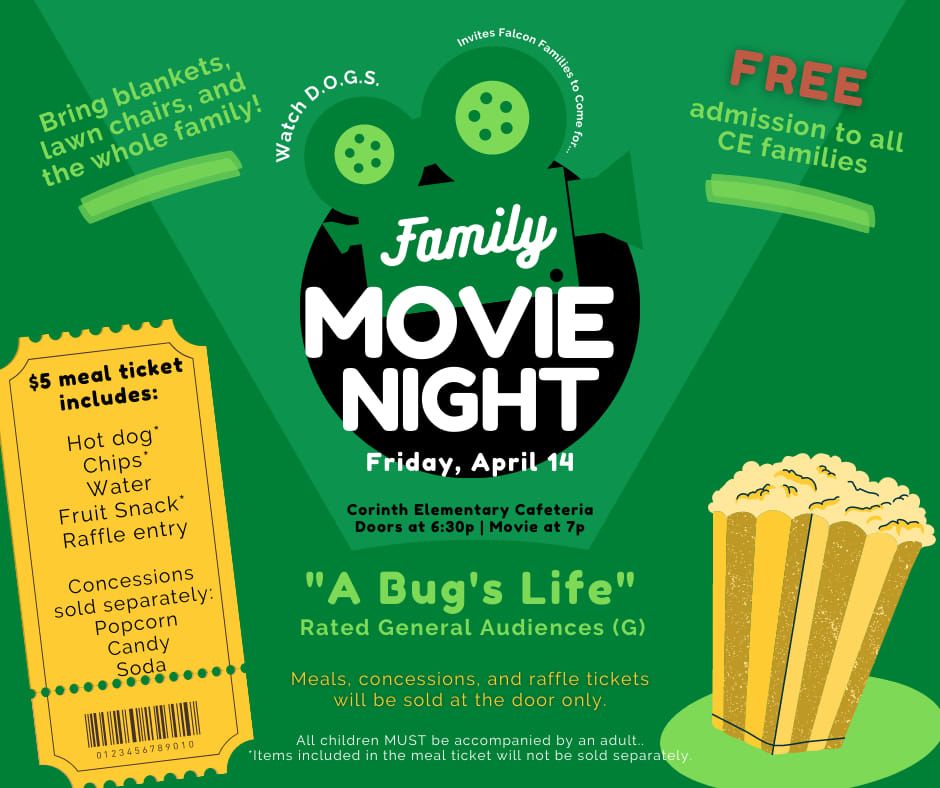 Family Movie Night hosted by Watch DOGS & PTA, Corinth Elementary ...