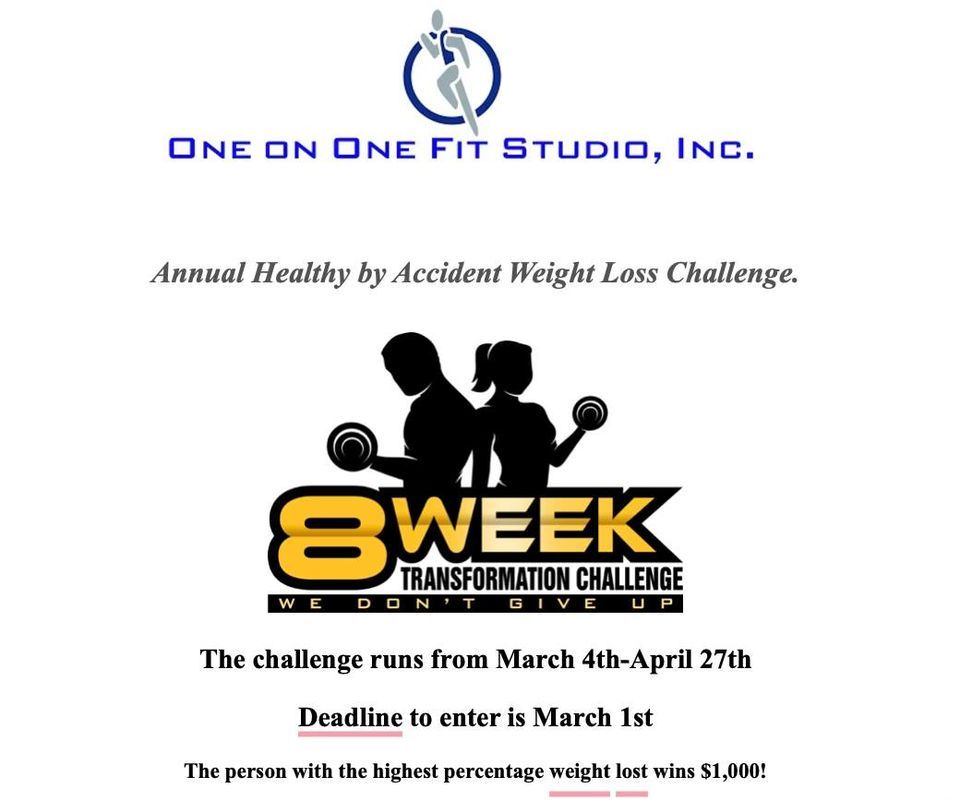 8 Week Weight Loss Challenge!, One on One Fitness, West Springfield, 4 ...
