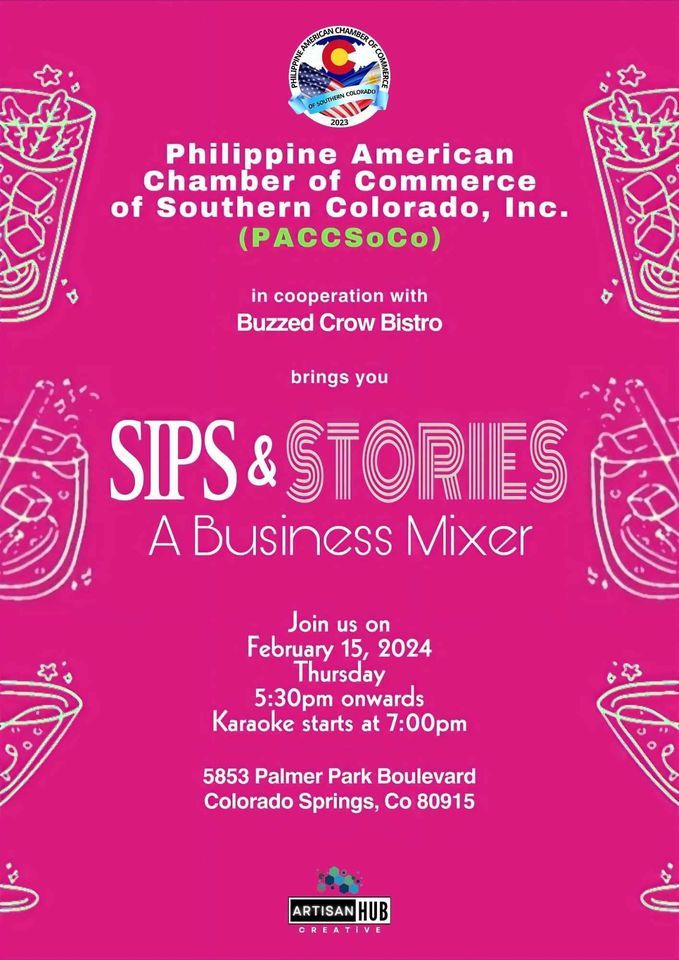 Sips & Stories - A Business Mixer, Buzzed Crow Bistro, Colorado Springs ...