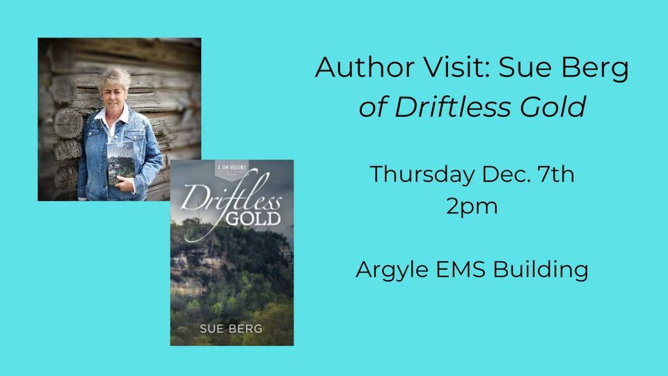 Author Visit: Sue Berg, Argyle Volunteer EMS, December 7 2023 ...