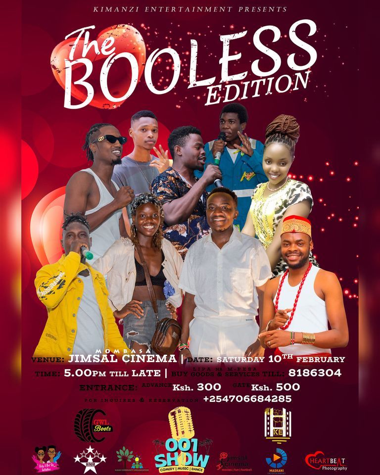 The BOOLESS Edition, Jimsal Cinema, Mombasa, 10 February 2024 | AllEvents