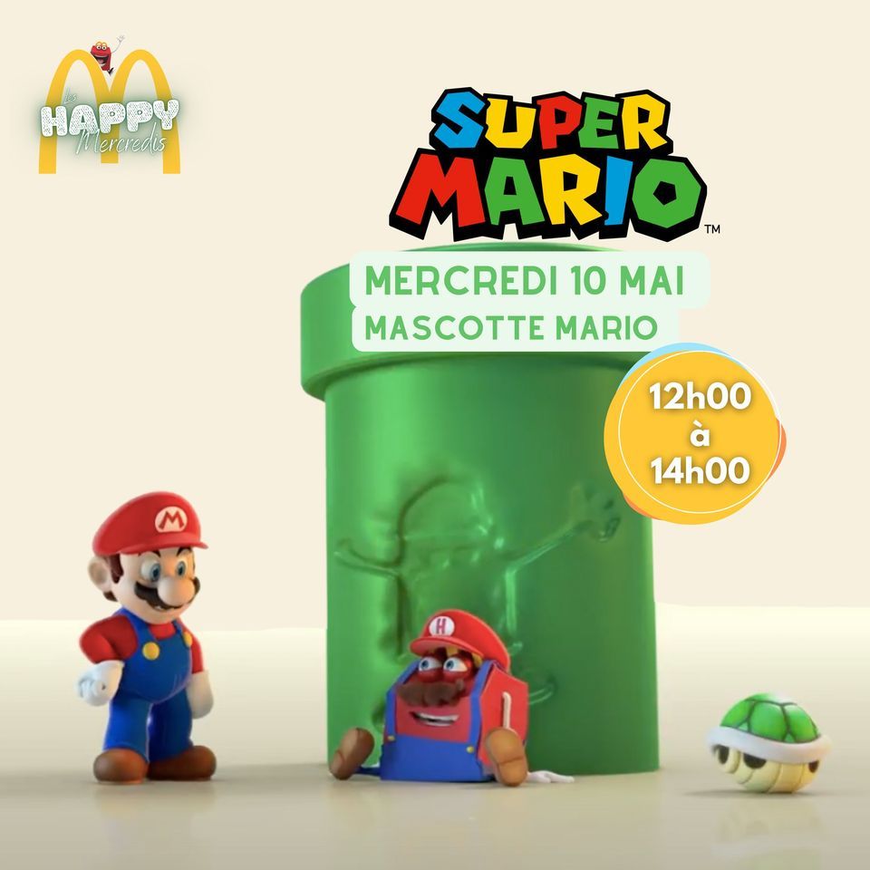 Visite de Mario ️, McDonald's Les Angles, Saint-Étienne-du-grès, 10 May ...