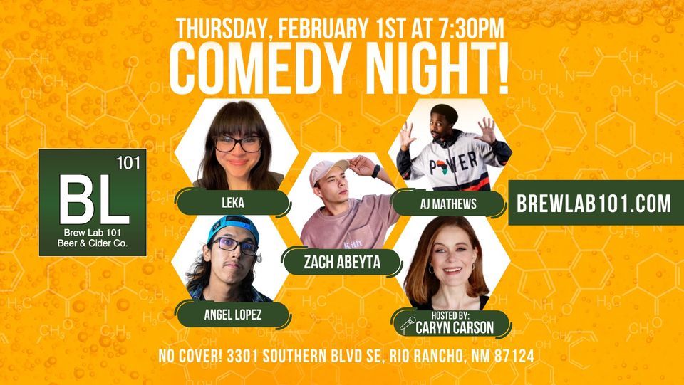 Comedy Night!, Brew Lab 101 Beer & Cider Co., Rio Rancho, February 1 2024 | AllEvents.in