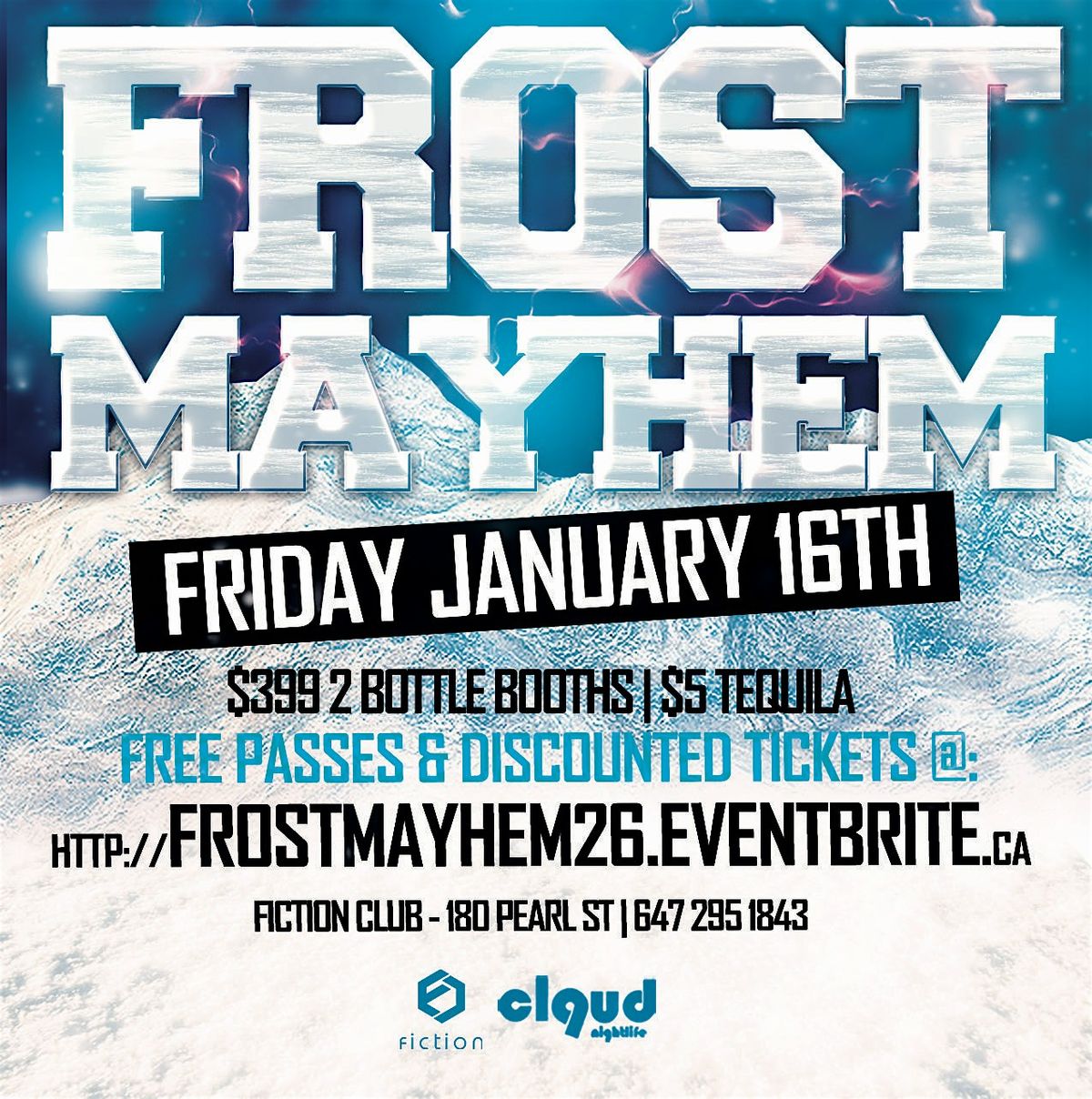 SENECA FROST MAYHEM @ FICTION | FRI JAN 16 | 18+ FREE ENTRY, Fiction ...