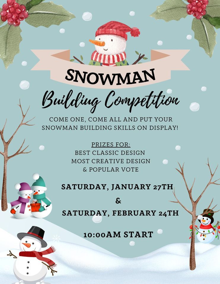 Snowman Building Competition, 46 Websterville Rd, Barre, VT 05641-9029 ...