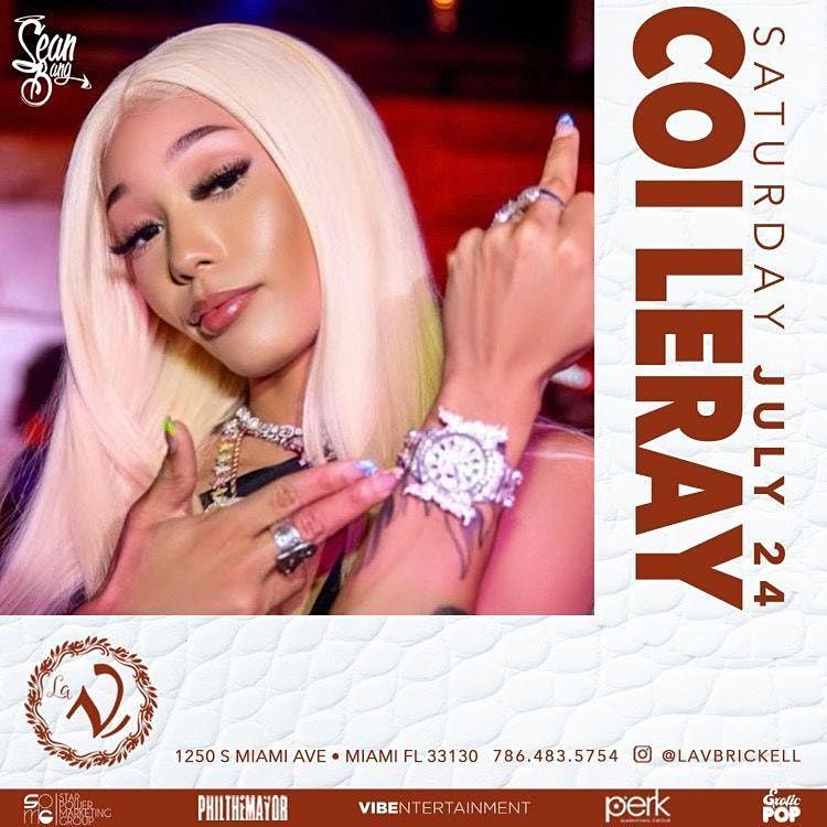 Coi Leray at LA V Nightclub Miami 7/24, LA V BRICKELL, Miami, 24 July ...