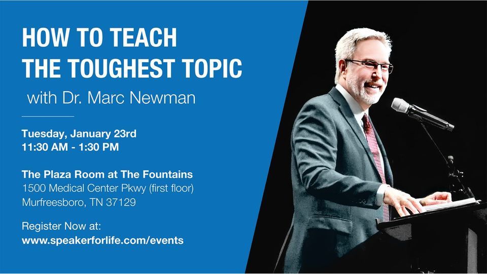 "How to Teach the Toughest Topic" with Dr. Marc Newman, 1500 Medical ...