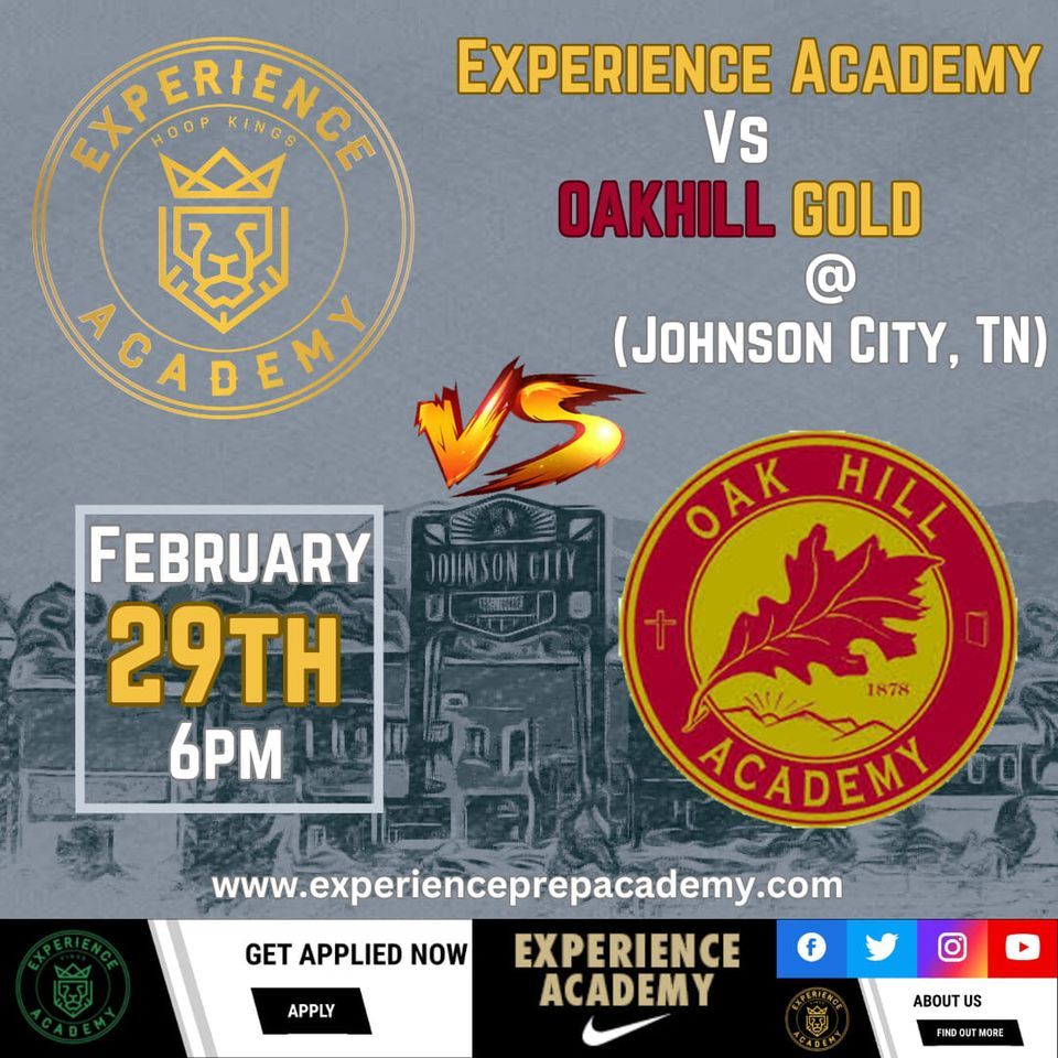 Experience Academy VS Oakhill Academy Gold, Carver Park, Johnson City ...