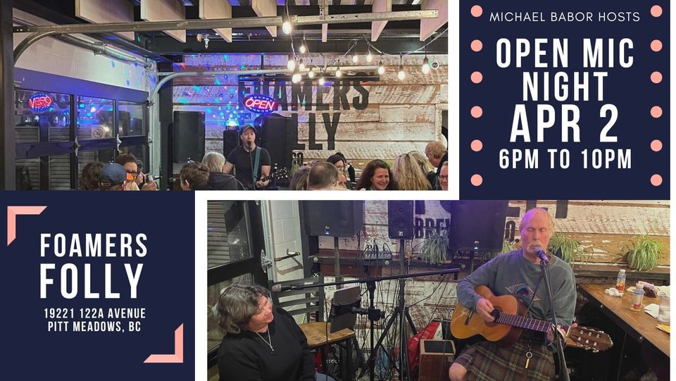 Open Mic @ Foamers Folley Brewing Co., Foamers' Folly Brewing Co., Pitt ...