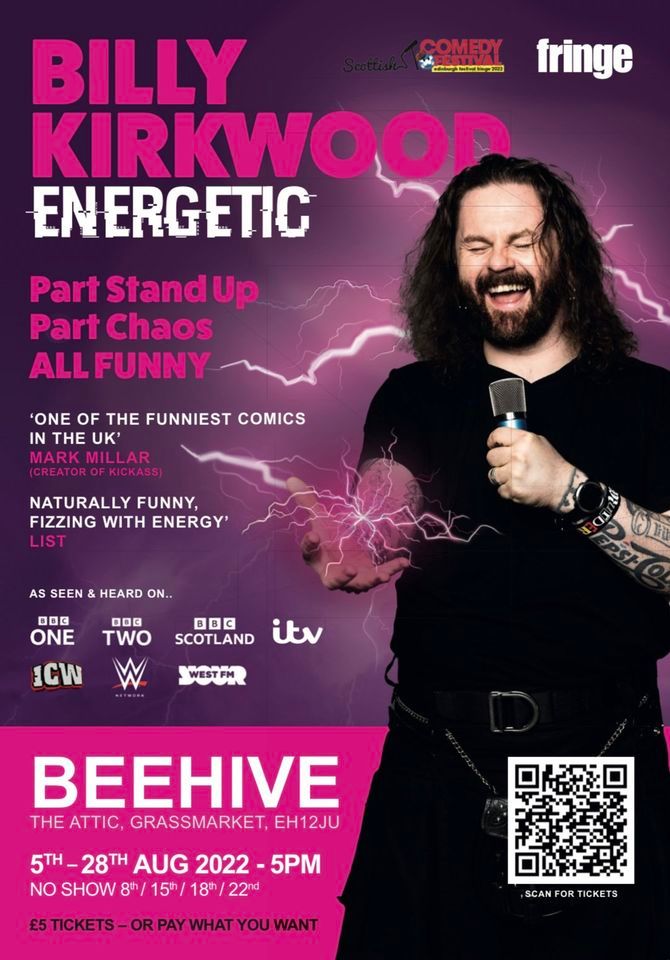 Billy Kirkwood Energetic Live Stand Comedy Club Newcastle April 6th