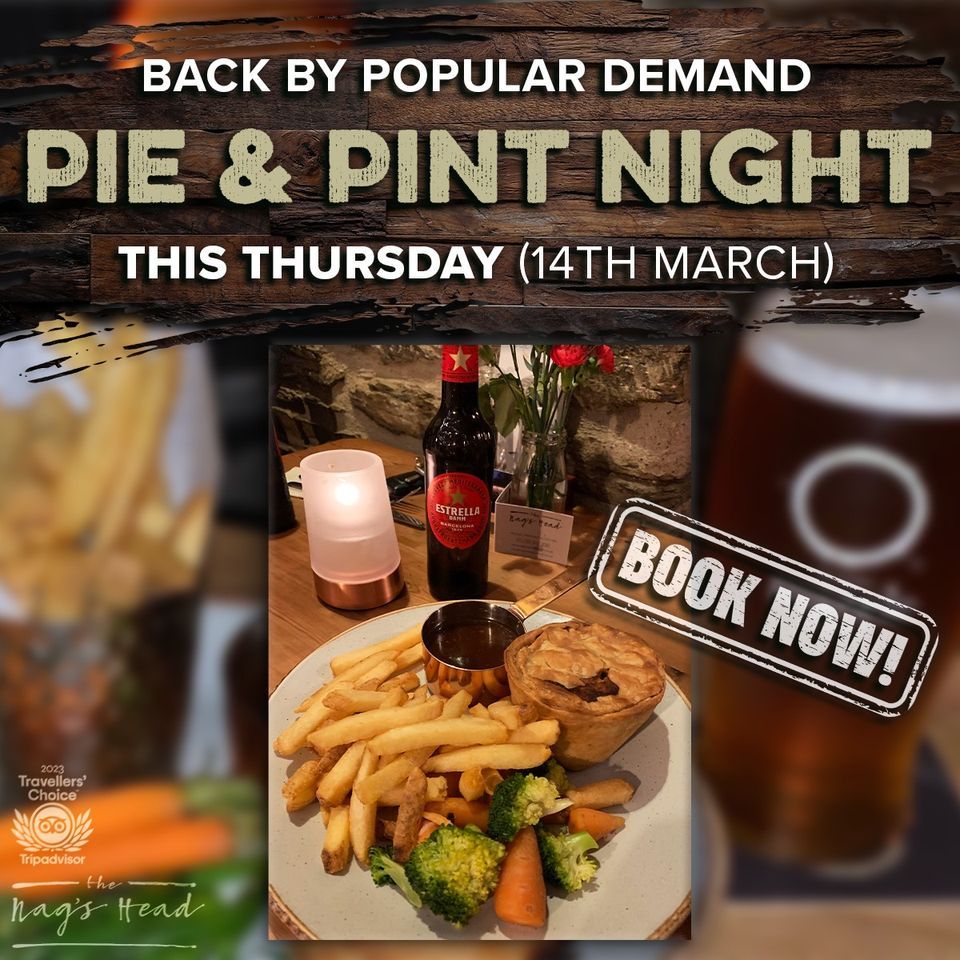 Pie & Pint Night, Nags Head, Abercych, SA37 0HJ Boncath, United Kingdom ...