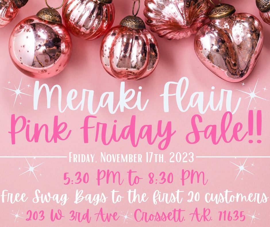Meraki Flair Pink Friday!!, Meraki Flair Salon & Boutique, Crossett, 17 ...