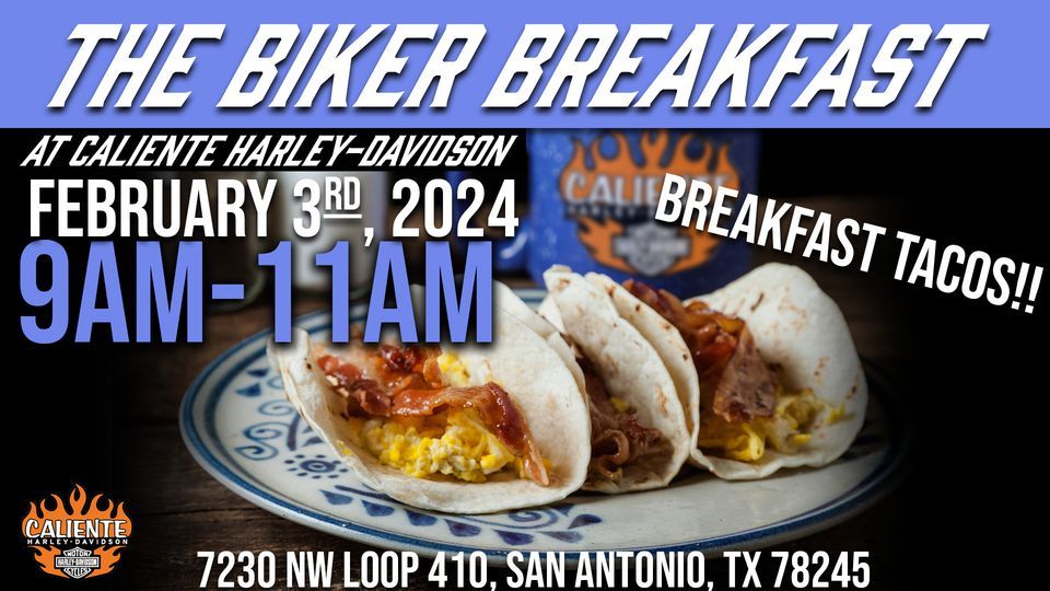 Biker Breakfast, Caliente Harley-Davidson, San Antonio, 3 February 2024 ...
